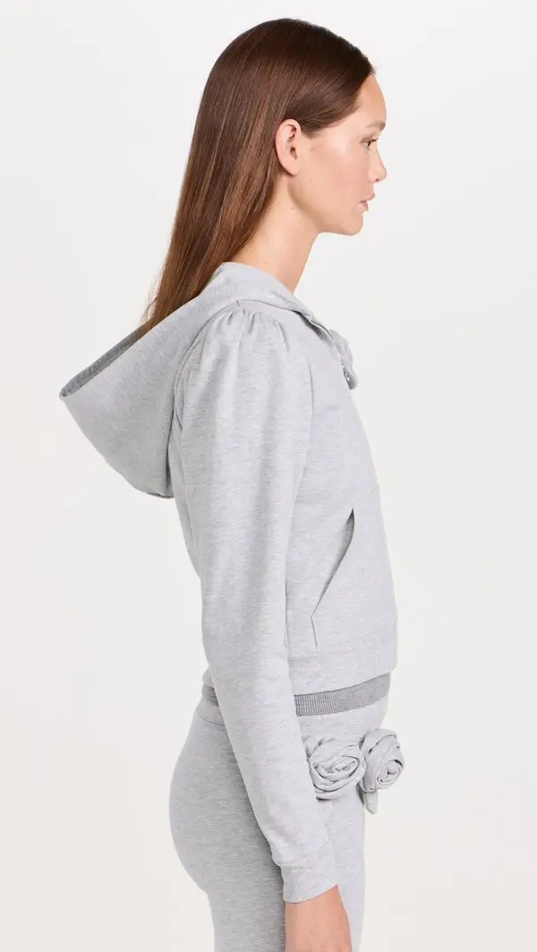 Sandy Liang Sookie Hoodie In Heather Grey - 60% Off | Editorialist